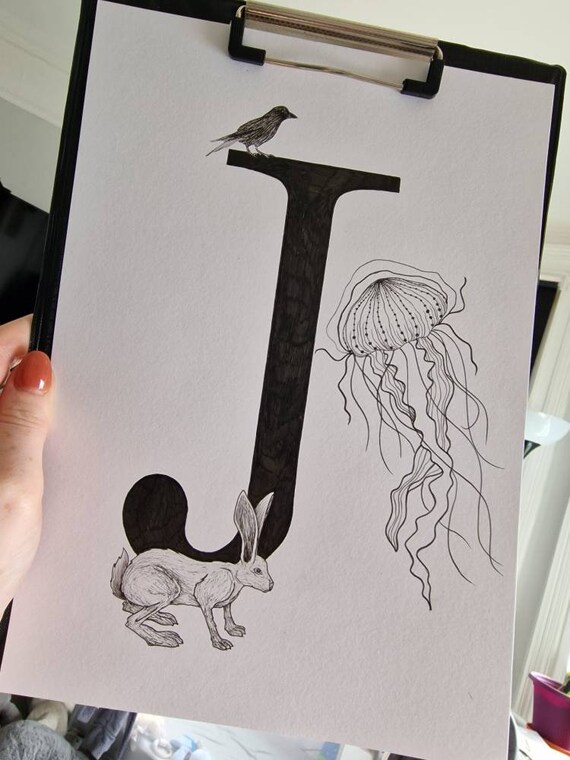 Bespoke Hand Illustated Letters - Etsy