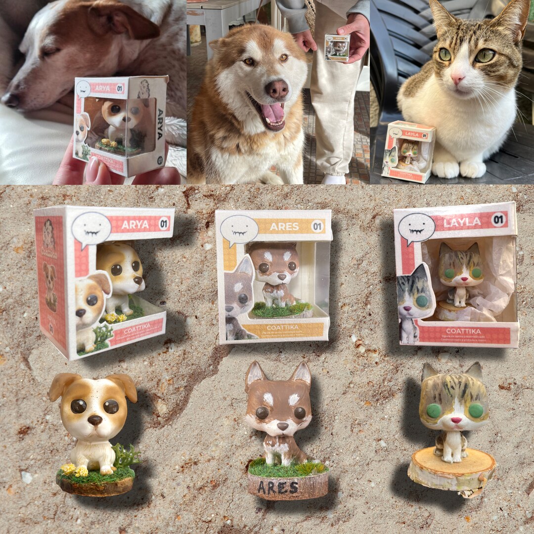Personalized Funko Pet MIDDLE Figure or Keychain for Cats, Dogs ...