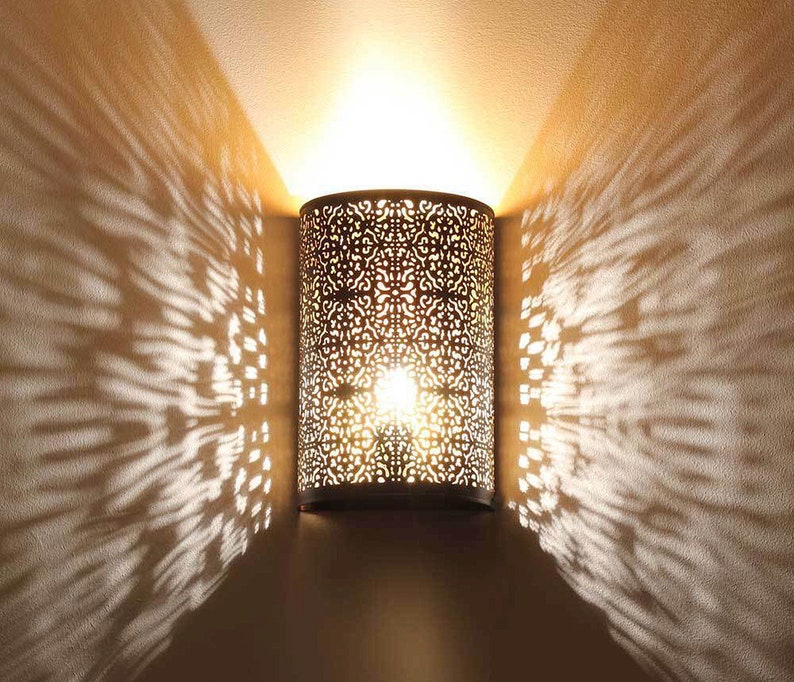 Shadow Lamp Modern Shadow Cast Lasered | Etsy