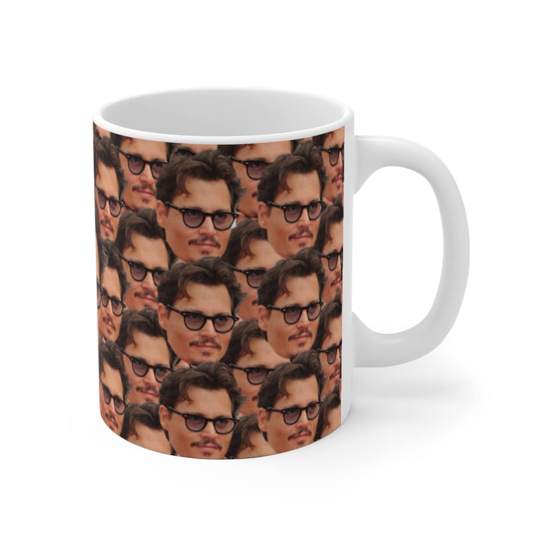 Johnny Depp Mug - Custom Celebrity Gift - 11 & 15 Oz - Johnny Depp Fan ...
