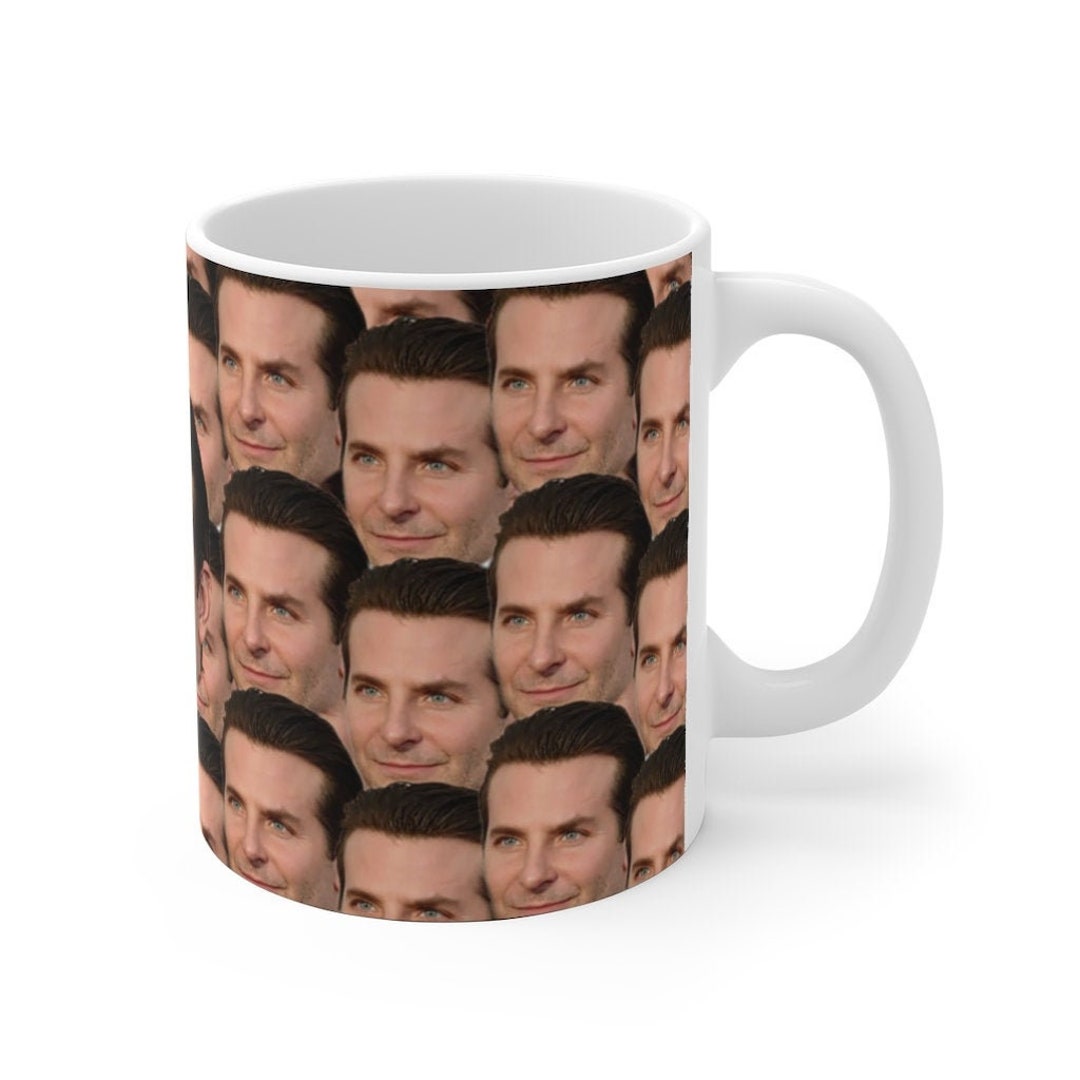 Bradley Cooper Fan Mug - Custom Celebrity Gift - 11 & 15 Oz Coffee Cup ...