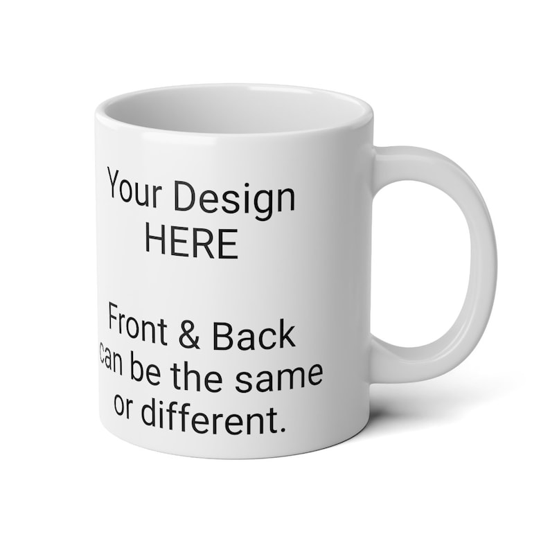 CUSTOM Large 20 Oz Coffee Mug Jumbo for Men or Women 20 Ounce Cup - Etsy