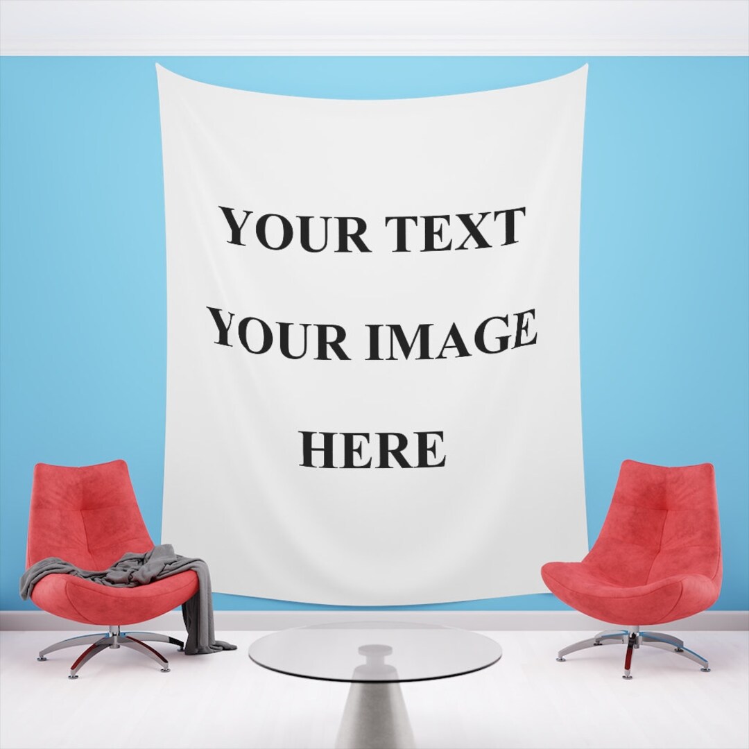 Printed Wall Custom Tapestry From Photo, Custom Wedding Tapestry ...