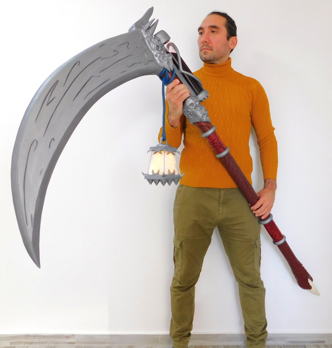 Custom Handmade Cosplay Scythe: Made-to-order Personalized EVA Foam ...