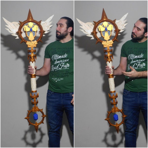Wood Staff - Etsy