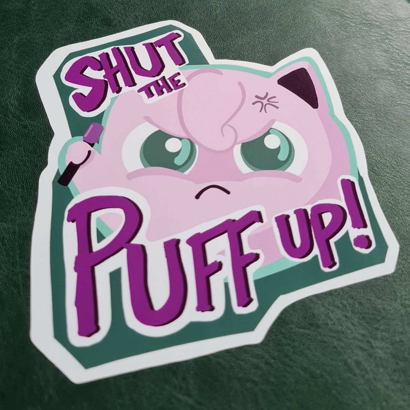 Jigglypuff Vinyl Sticker Shut the Puff Up - Etsy Australia