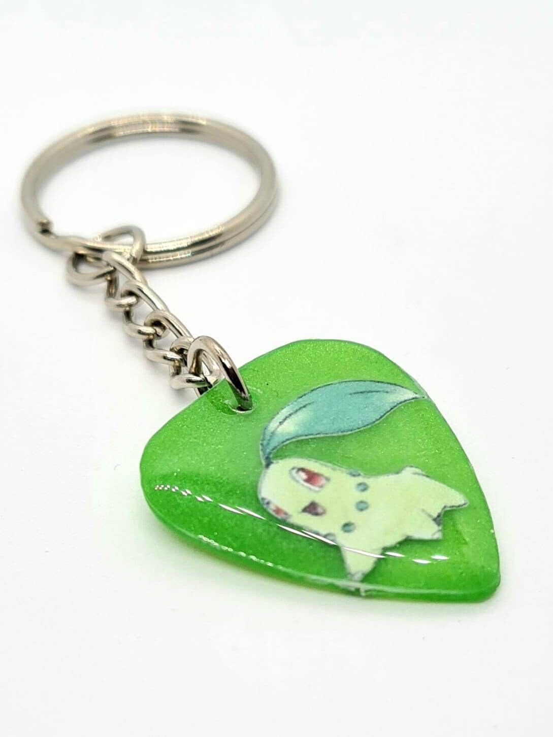 Pokemon Plectrum Keychain-chikorita - Etsy