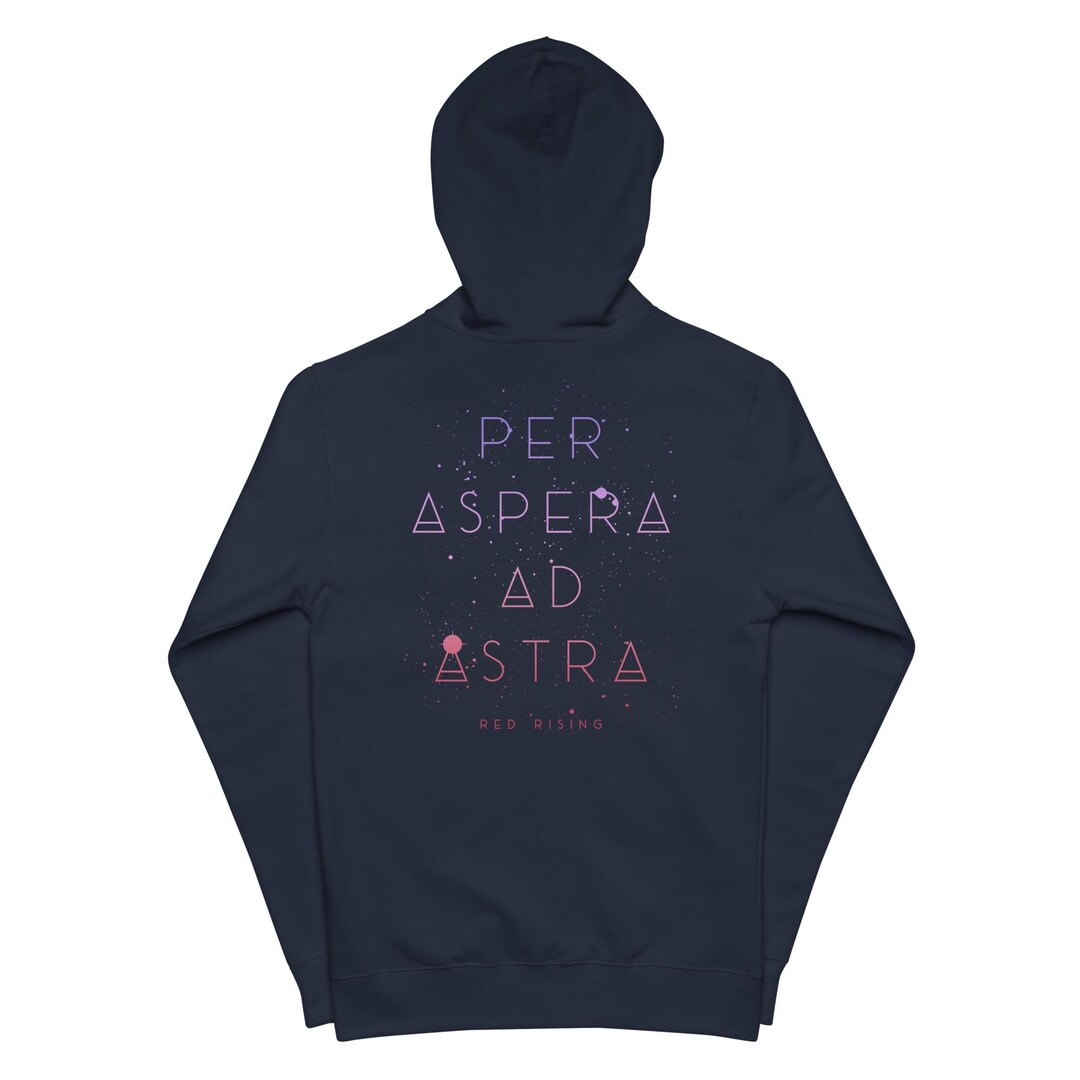 Per Aspera Ad Astra - Red Rising Unisex Fleece Zip up Hoodie 2.0 - Etsy