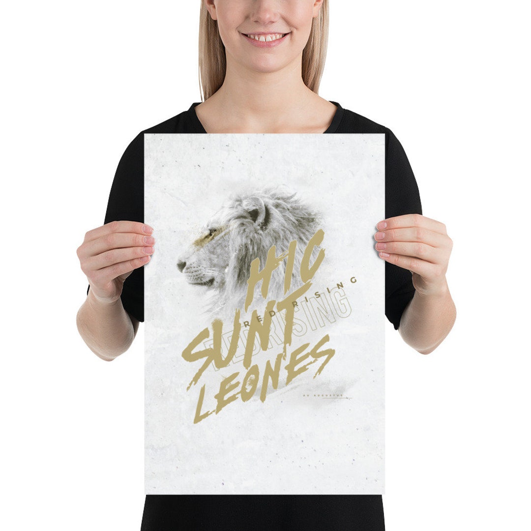 Hic Sunt Leones - Au Augustus - Red Rising Poster - Etsy