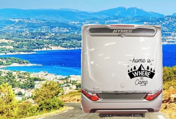 Vinyl Sticker for Camper Caravan or Car home is Where - Etsy
