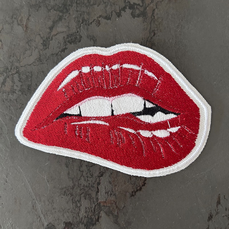 Lips Iron on Patch - Etsy