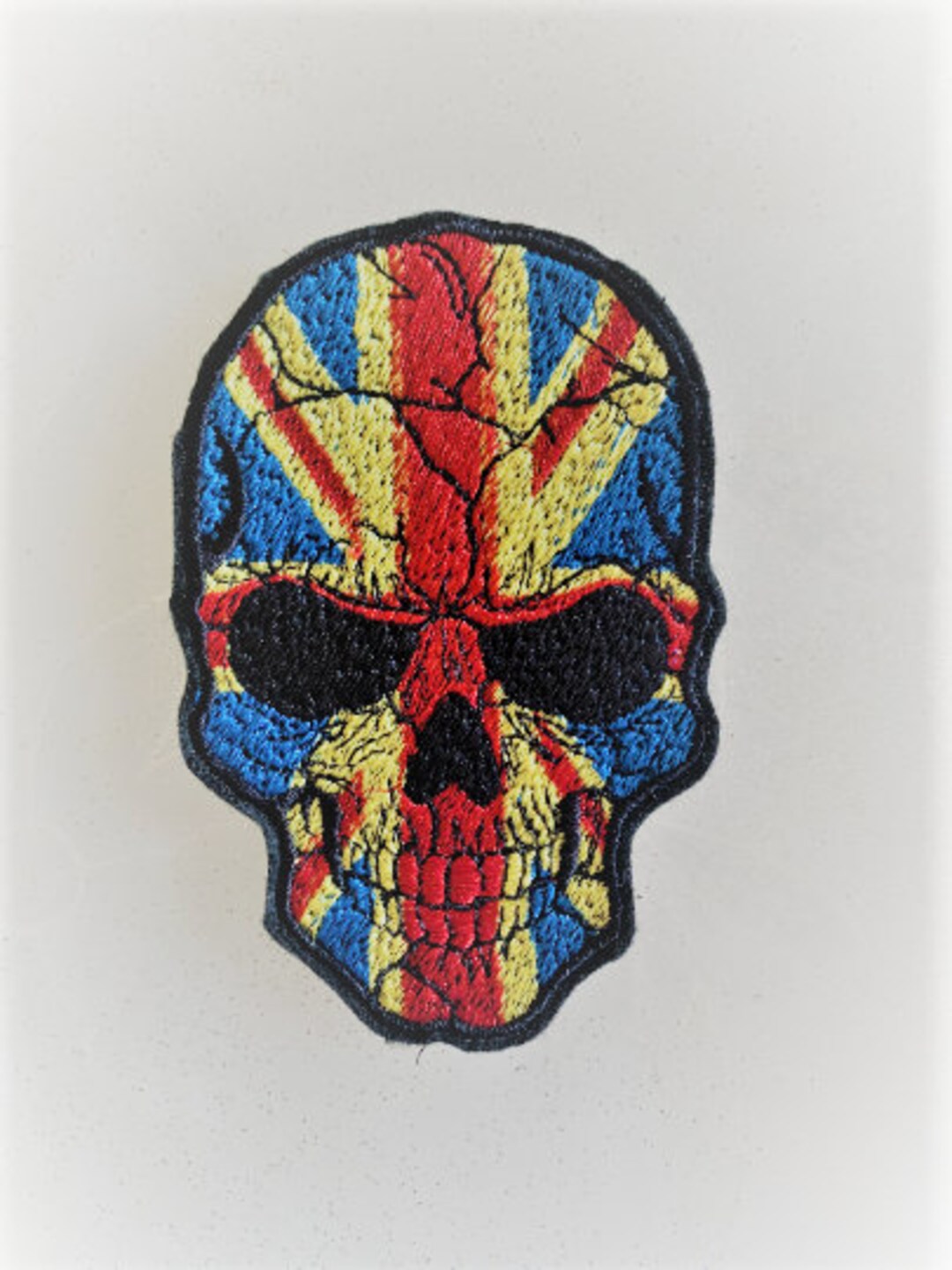 Skull Flag Patch. Application to Sew or Embroider - Etsy