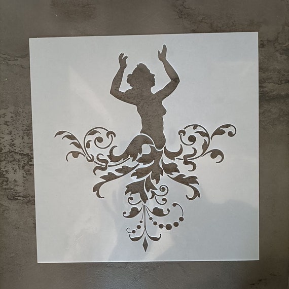 Stencil design barocco da parete in Mylar riutilizzabile - Etsy Italia
