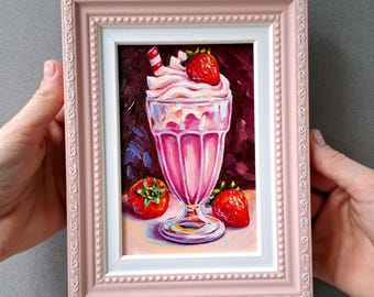 Original Milkshake Painting - Etsy