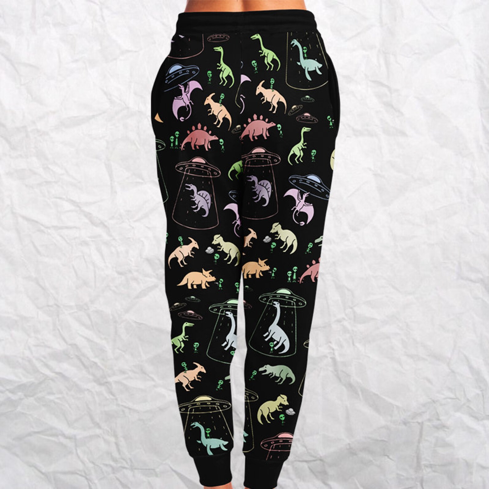 Personalize Alien Dinosaur Sweatpants-personalize Dinosaur Joggers ...