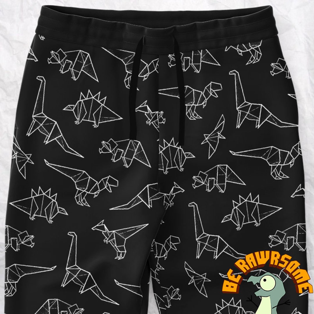 Personalize Origami Dinosaur Sweatpants-personalize Dinosaur Sweatpants ...