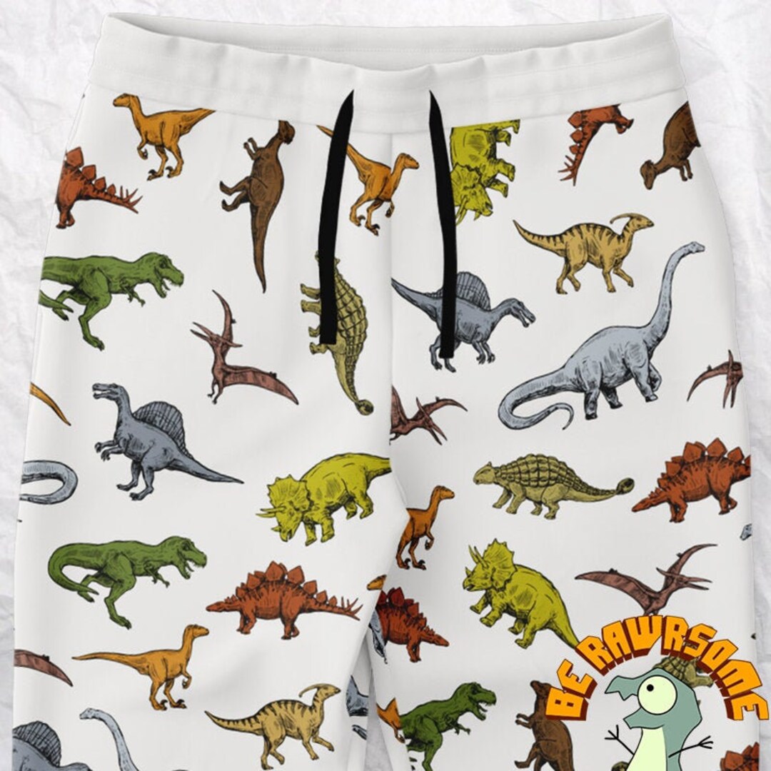Personalize Dinosaur Paleoart Sweatpants-personalize Dinosaur ...