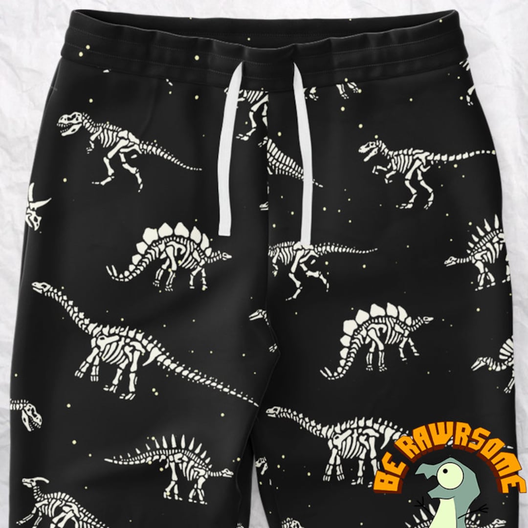 Personalize Dinosaur Fossil Sweatpants-personalize Dinosaur Sweatpants ...