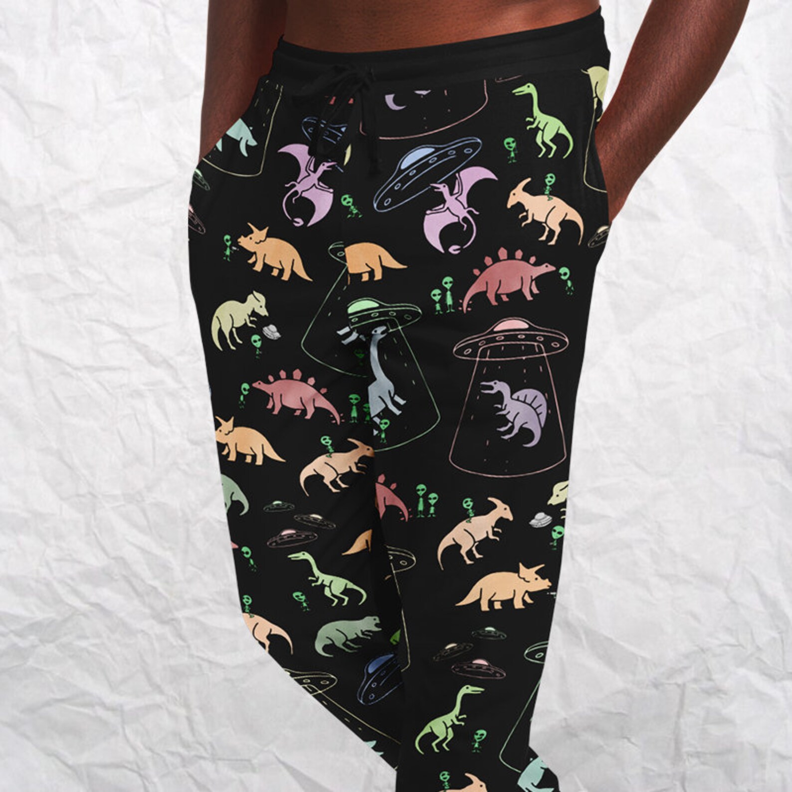 Personalize Alien Dinosaur Sweatpants-personalize Dinosaur Joggers ...