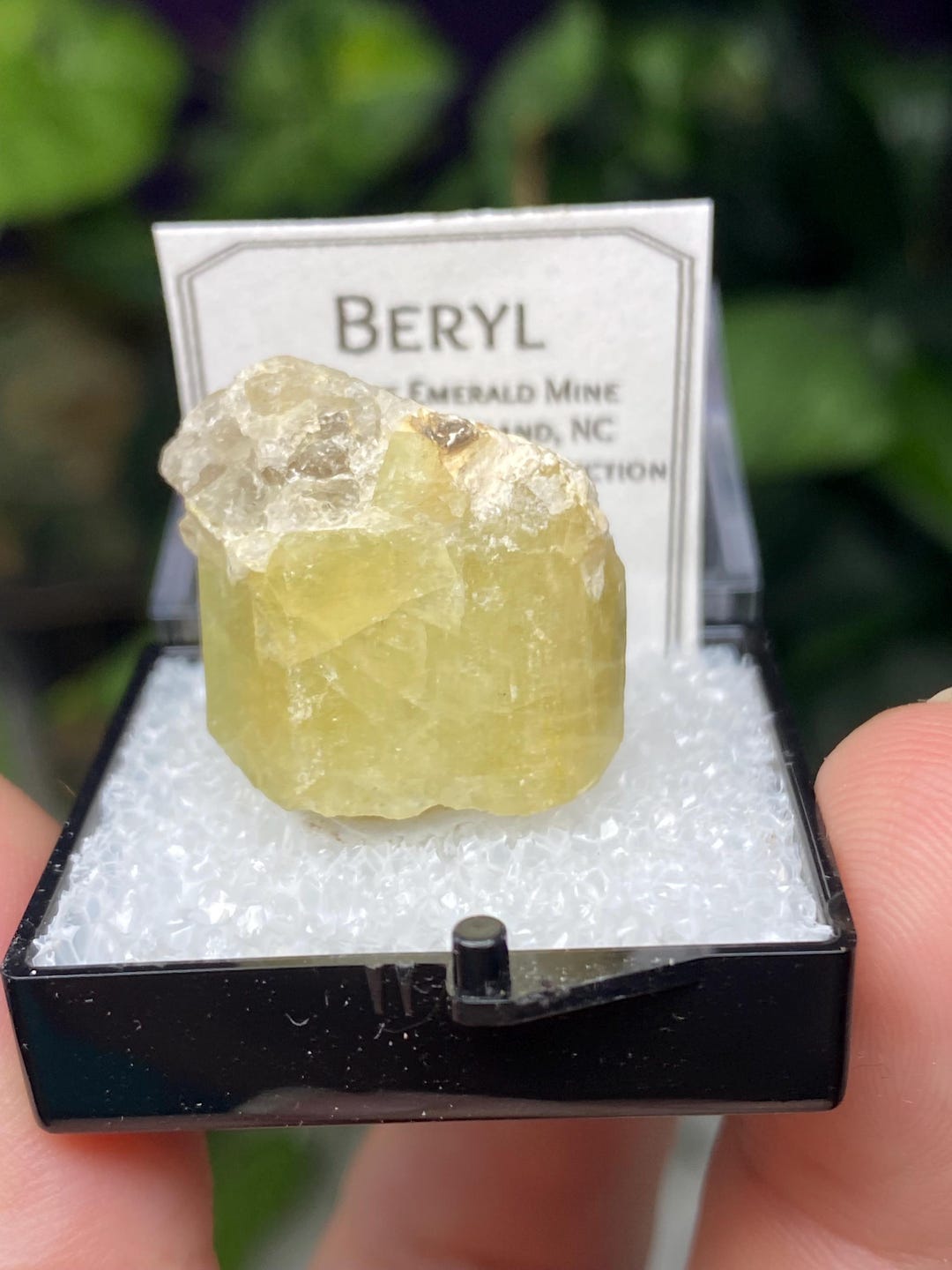 North Carolina Crabtree Emerald Mine Beryl Thumbnail Ex Thomas Luther Collection - Etsy