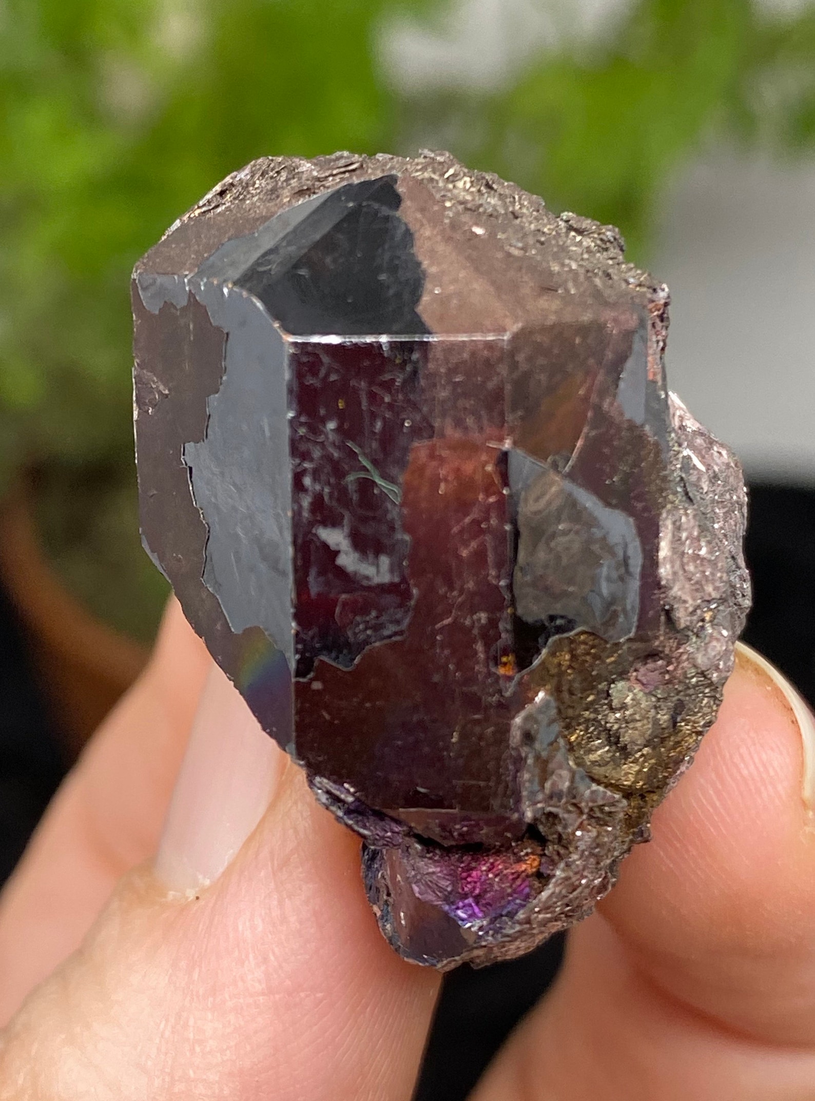 Red Rutile With Iridescent Hematite - Etsy