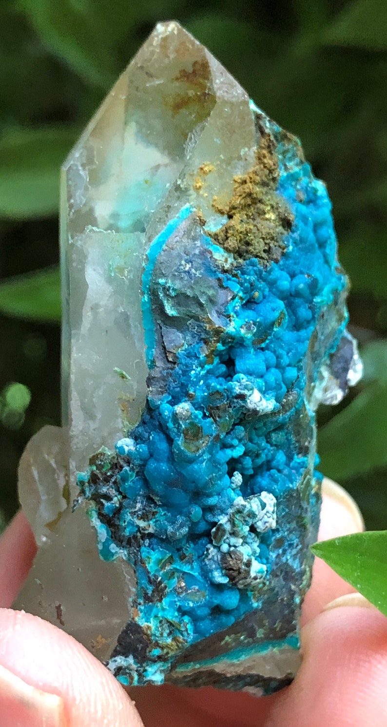 Vibrant Quartz With Chrysocolla, Peru - Etsy