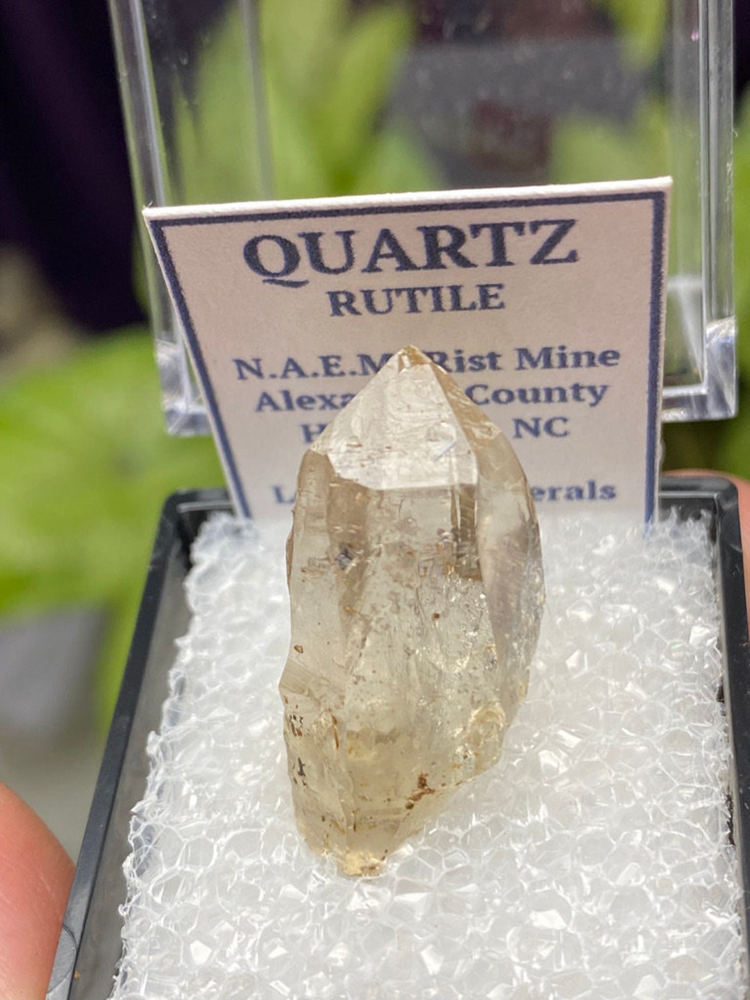 North American Emerald Mine Hiddenite NC Quartz Thumbnail - Etsy