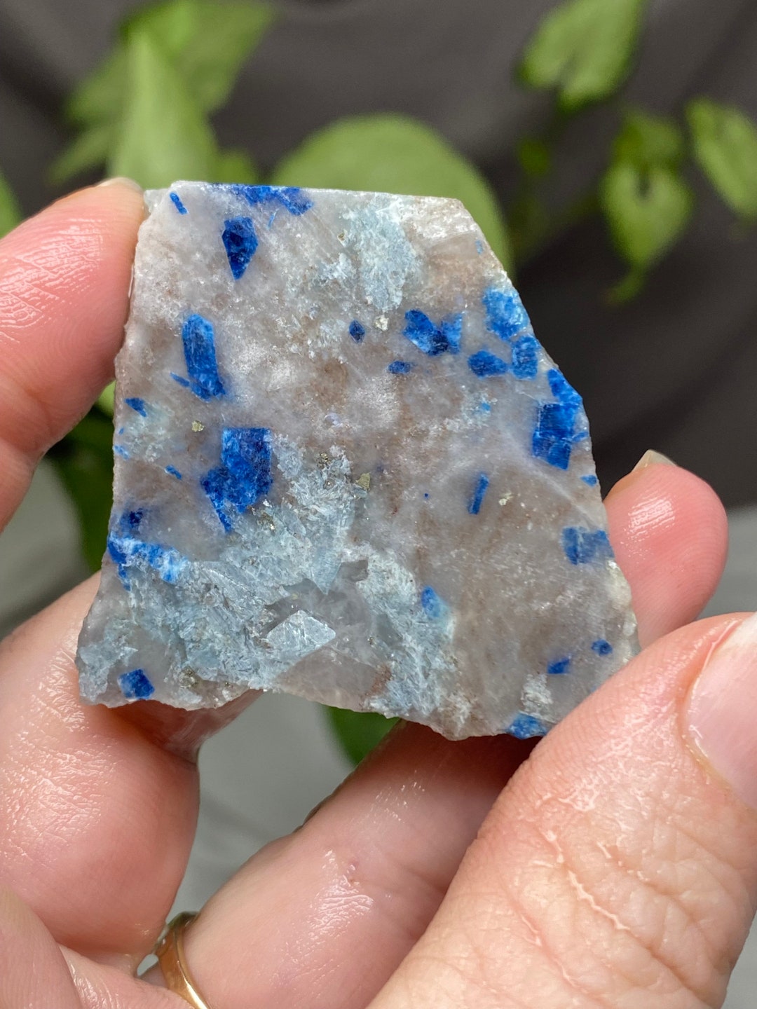 Lazulite, Pyrite, Kyanite and Quartz Cabbing Rough Slab - Etsy