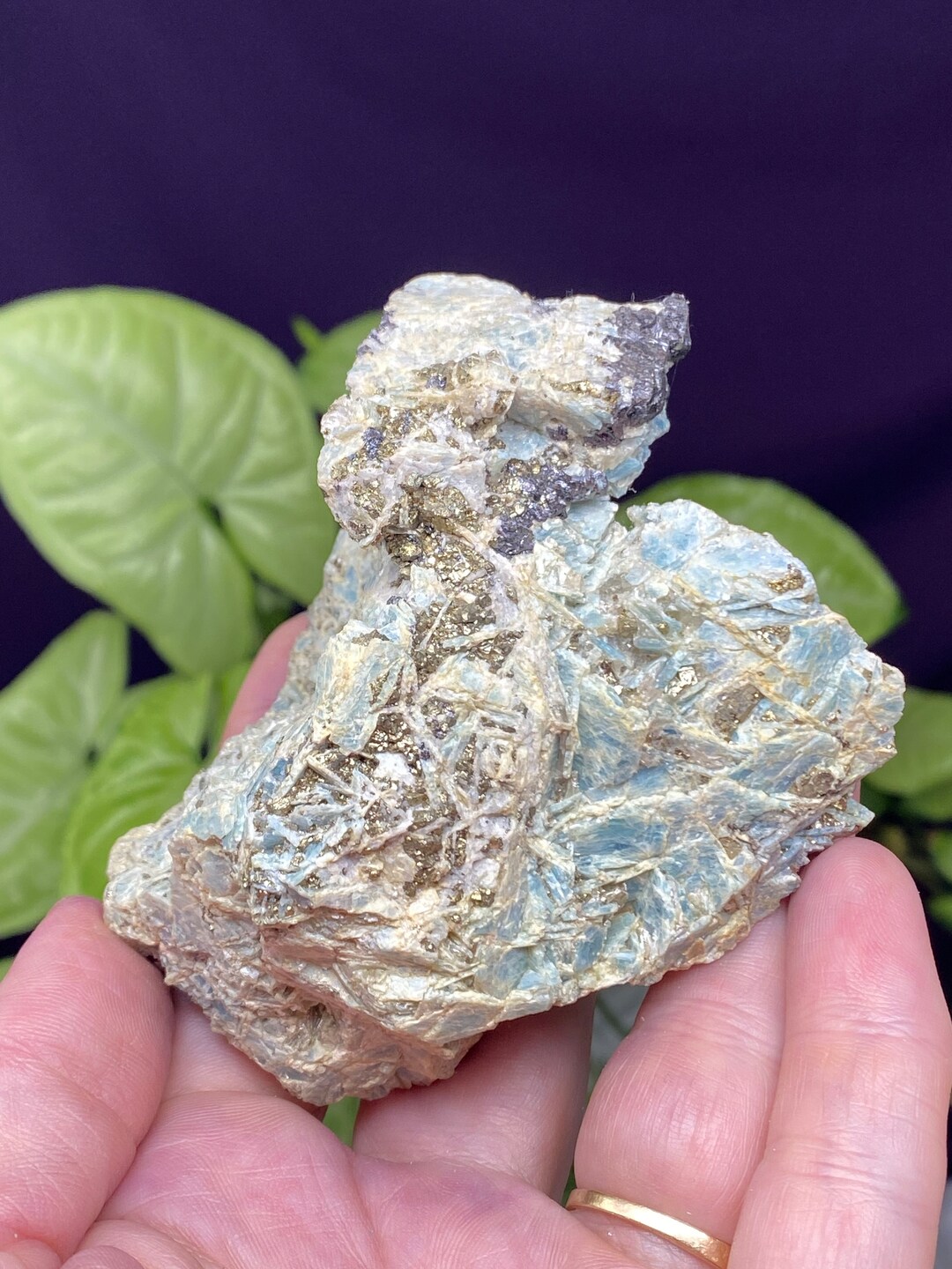 Graves Mountain Kyanite With Rutile and Pyrite - Etsy