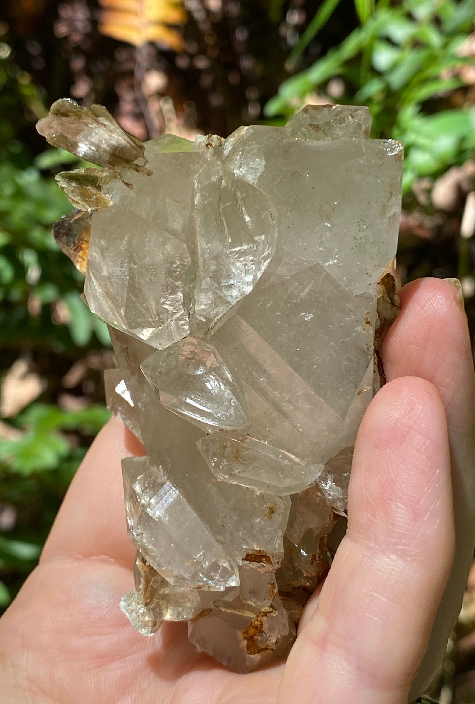Quartz Cluster With Mica, Limonite, and Red Rutile Cluster - Etsy