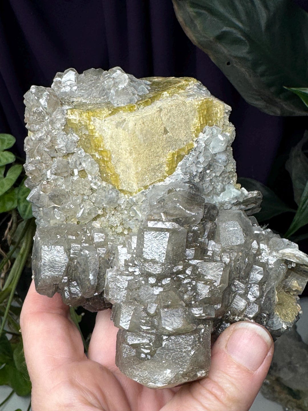 Lustrous Calcite on Siderite~hiddenite, North Carolina~ex Terry Ledford ...