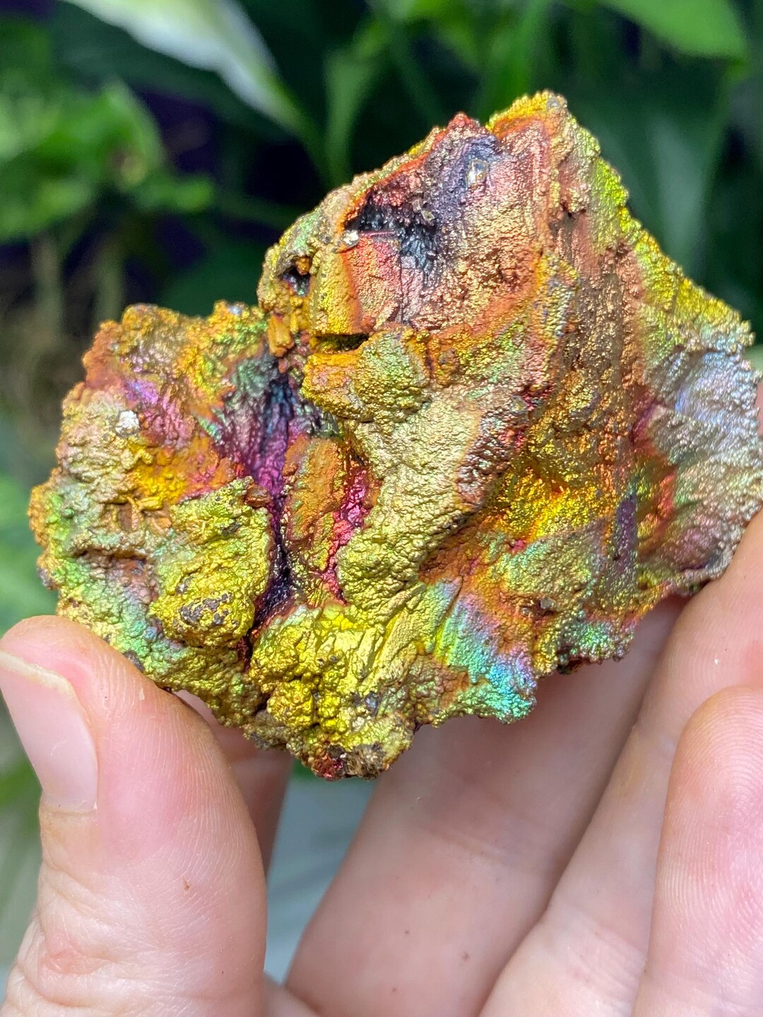 Graves Mountain Quartz Cluster With Rainbow Iridescent Hematite~ex ...