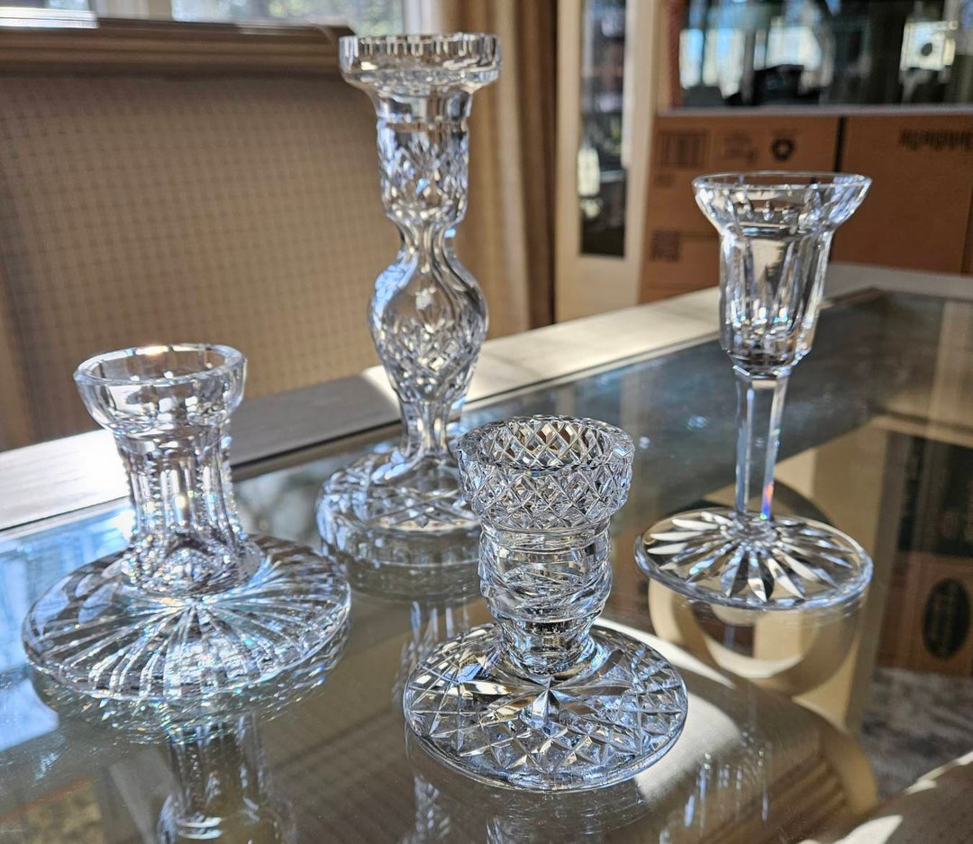 Waterford Crystal Candlestick. Crystal Candle Holder. Vintage. - Etsy