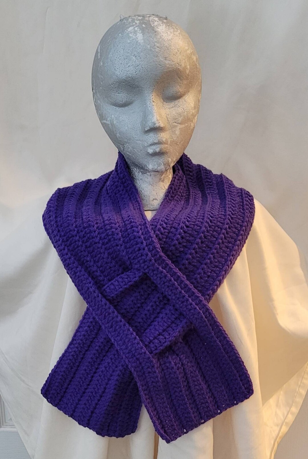 Keyhole, Pull Through Scarf. Handmade Neckwarmer. Winter Accessories ...