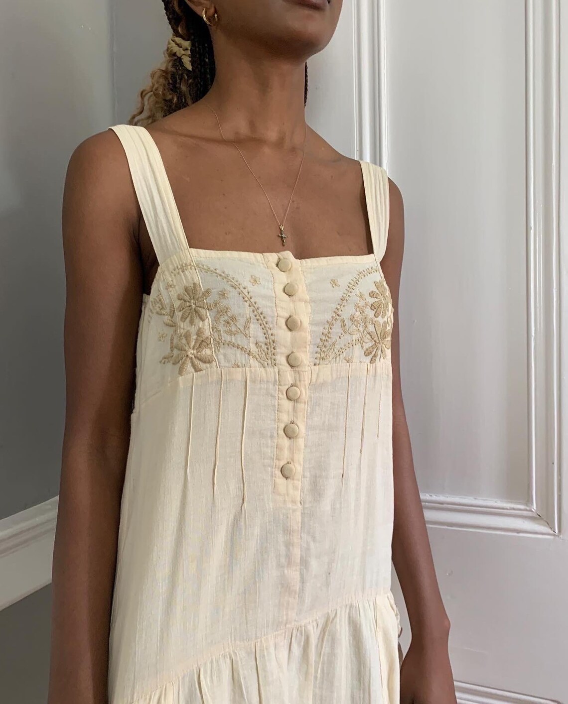 Embroidered Cheesecloth Dress - Etsy