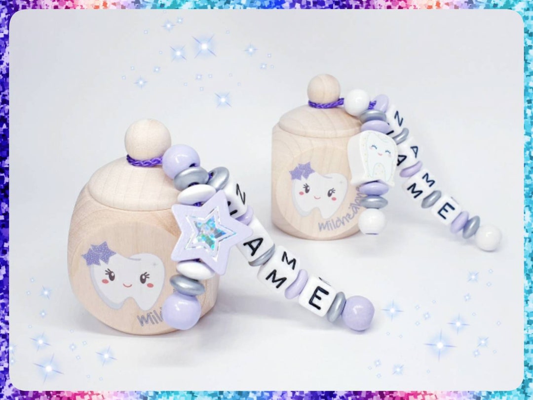 Milk Tooth Box Tooth Box With Name, Tooth Lilac - Etsy