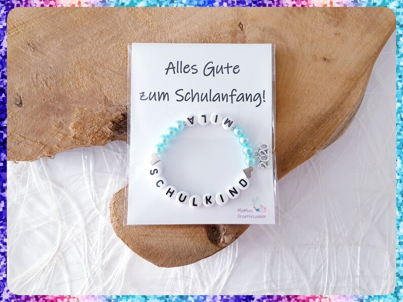 Kinder Armband Schulkind mit Namen Einschulung 2023 - Etsy.de