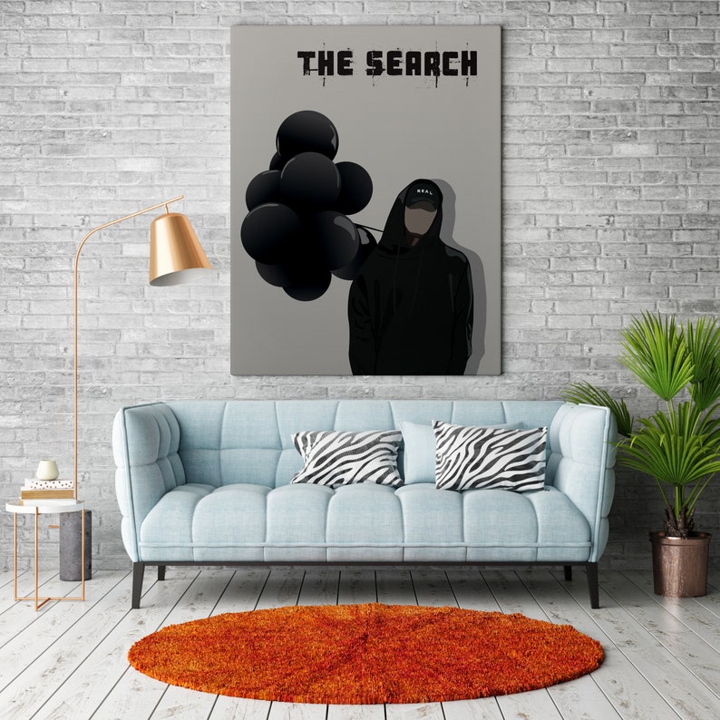 NF rapper musician downloadable print poster art portrait | Etsy