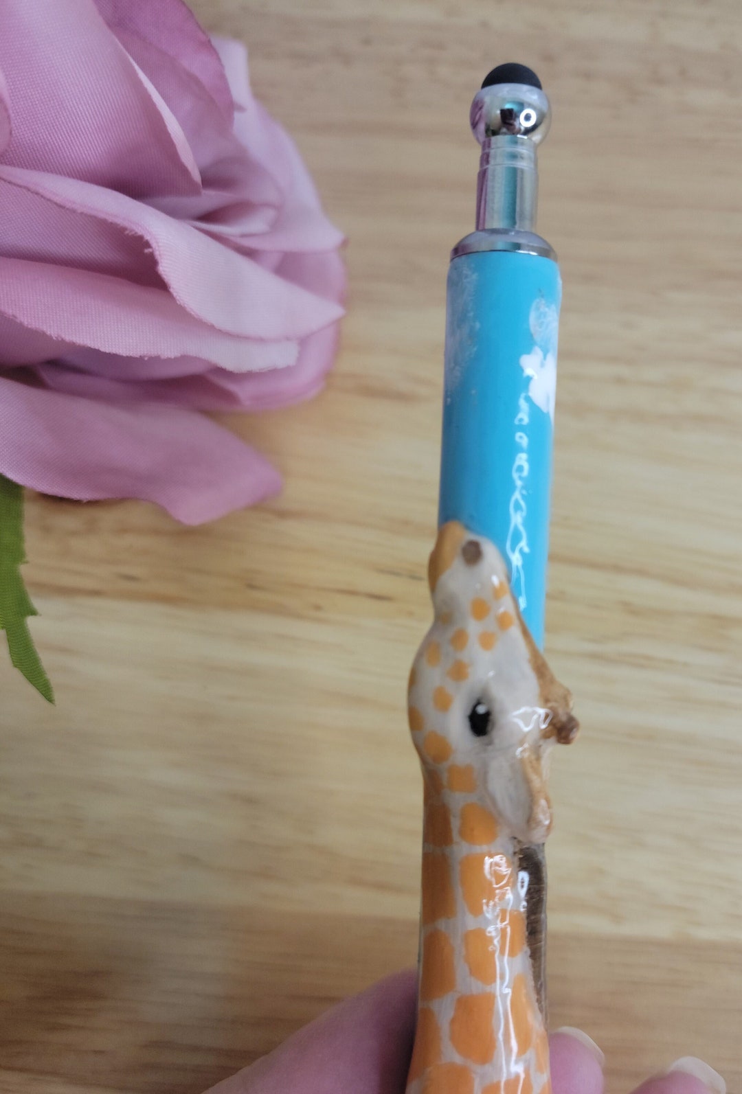OOAK 3D Sculpted Giraffe Pen, Gift for Giraffe Lovers, Epoxy Pens, Gift ...