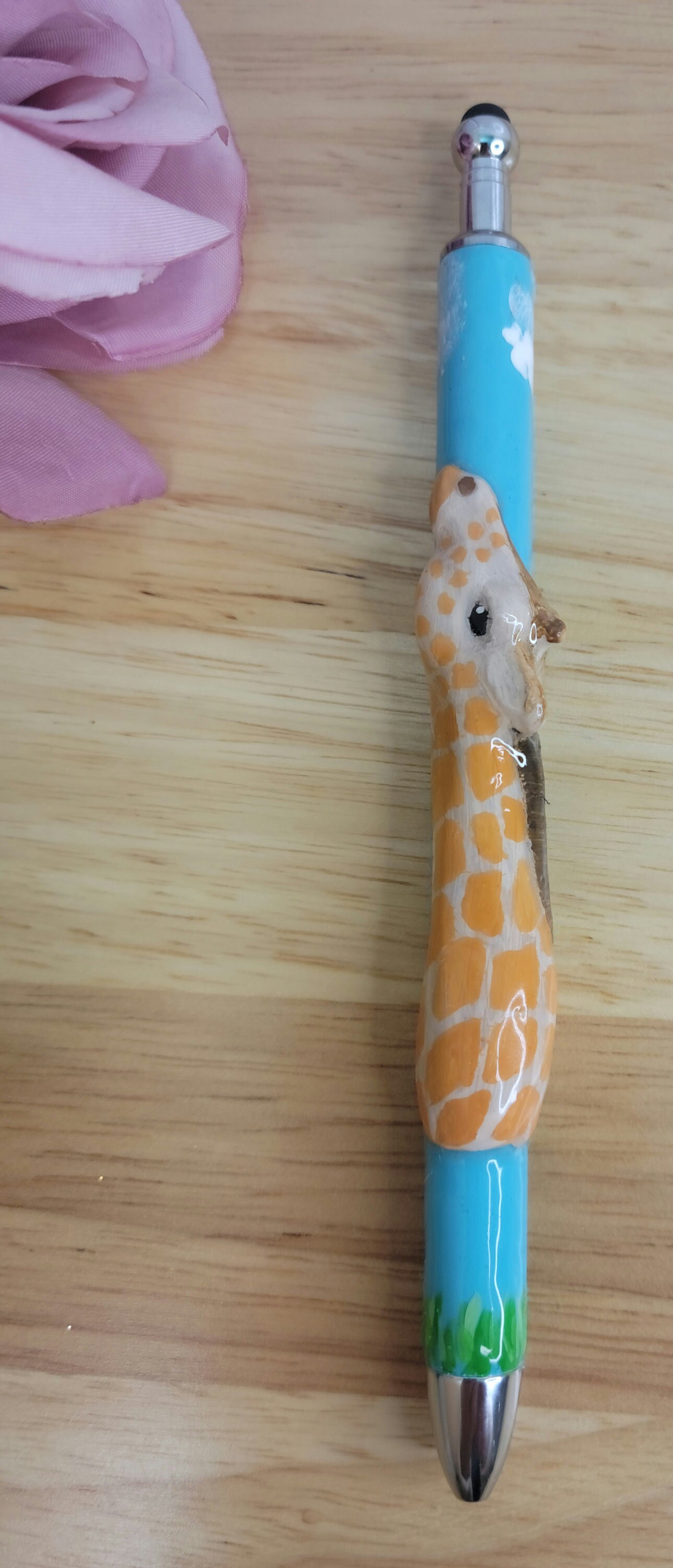 OOAK 3D Sculpted Giraffe Pen, Gift for Giraffe Lovers, Epoxy Pens, Gift ...