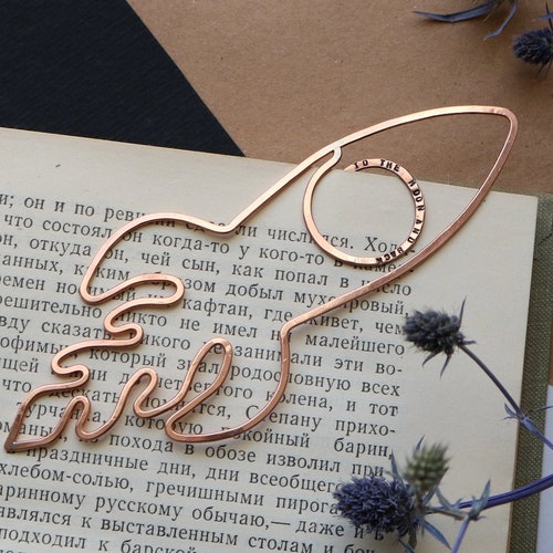 Personalized Wire Bookmark Paperclip Rhinoceros Gift for | Etsy