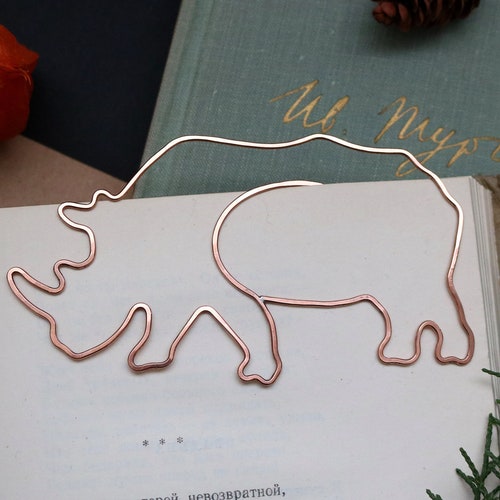 Personalized Wire Bookmark Paper Clip Elephant Gift for - Etsy