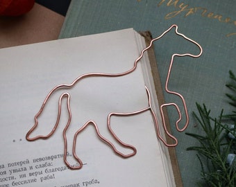 Personalized wire bookmark paper clip elephant gift for | Etsy