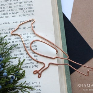 Personalized Copper Wire Bird Bookmark: Northern Cardinal, Gift for ...