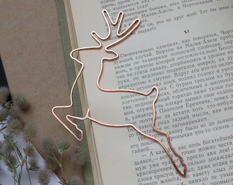 Personalized wire bookmark paper clip elephant gift for | Etsy