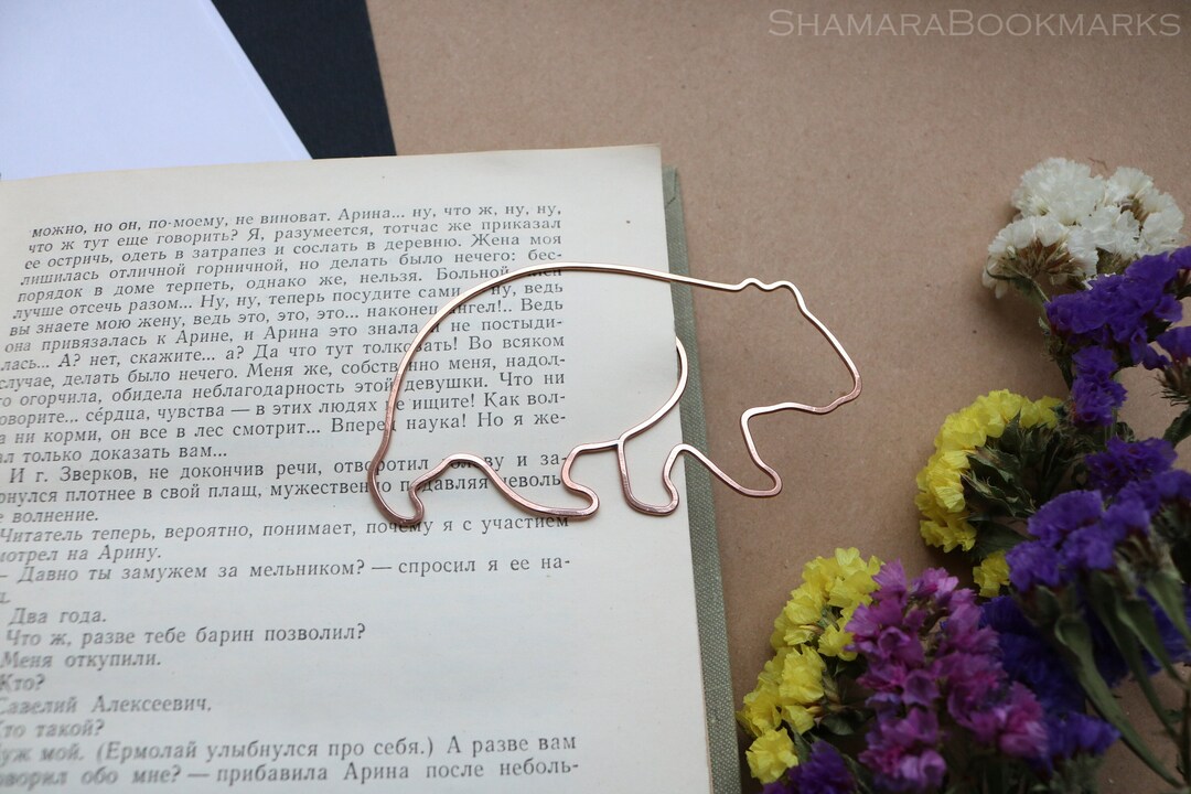 Personalized Wire Bookmark, Wombat, Paper Clip, Party Favors, Animal ...