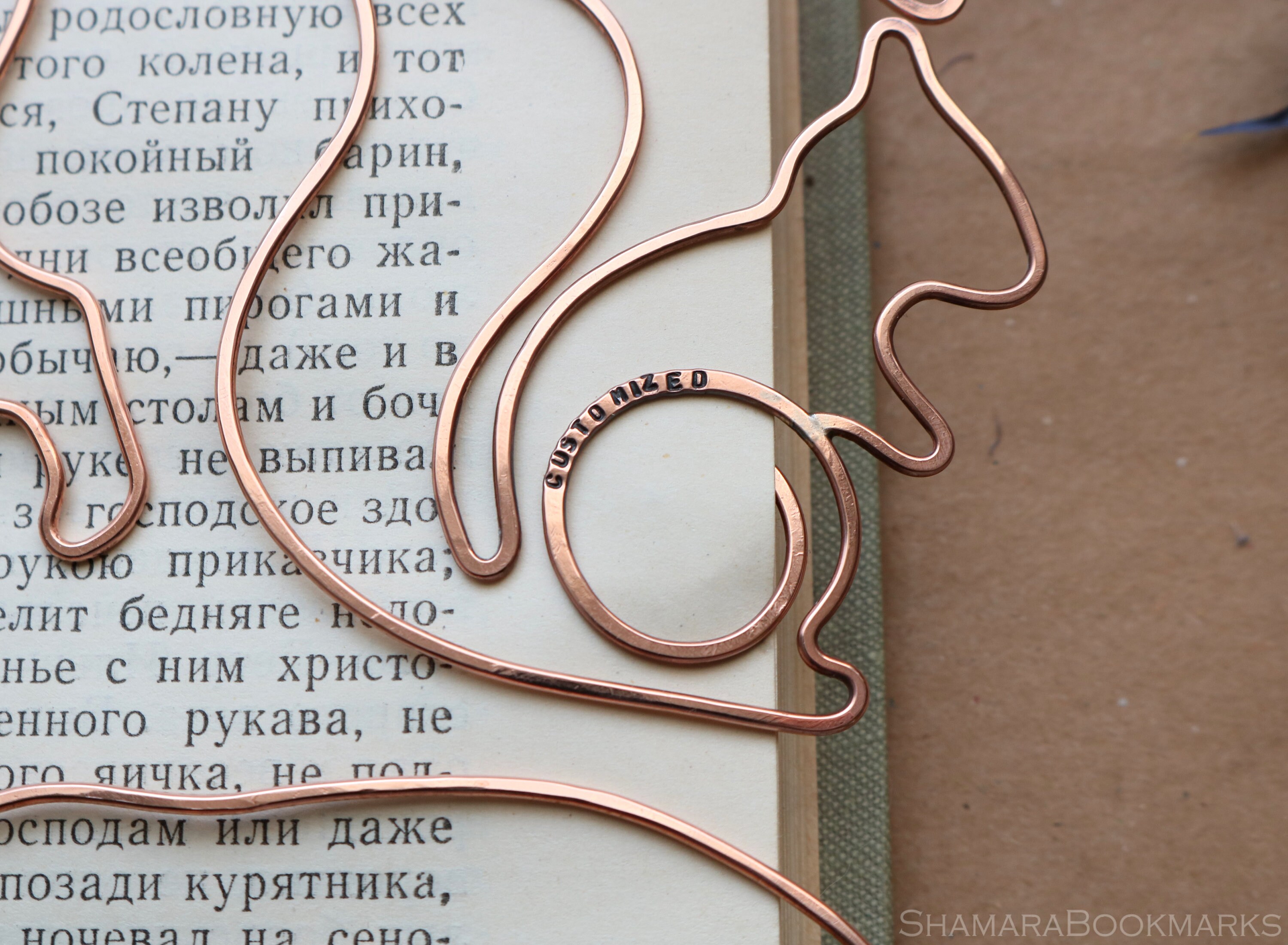 Personalized Wire Bookmark Squirrel Paper Clip Gift for - Etsy