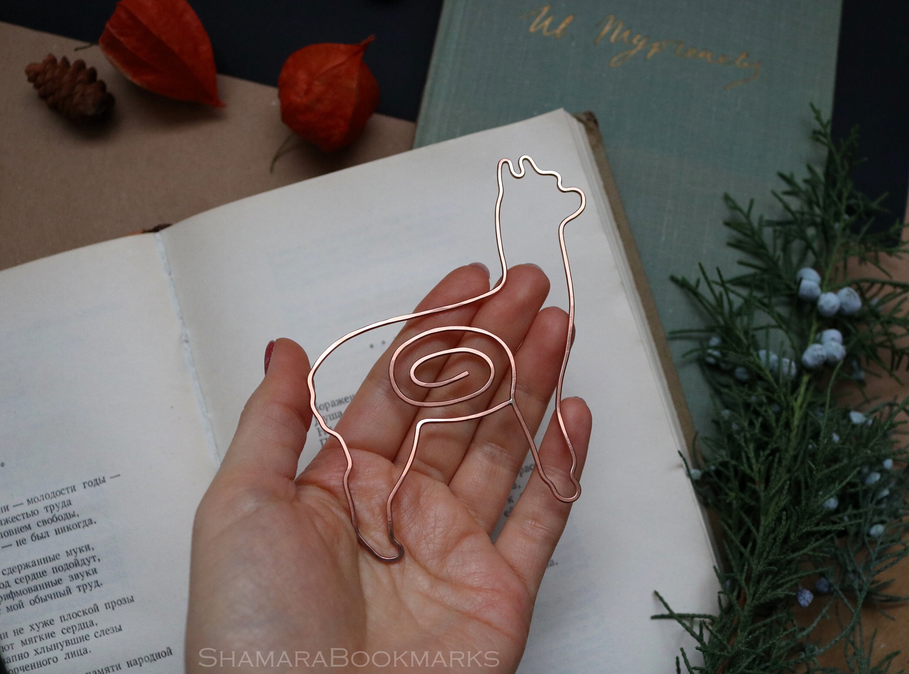 Personalized Wire Bookmark Paperclip Alpaca Gift for - Etsy