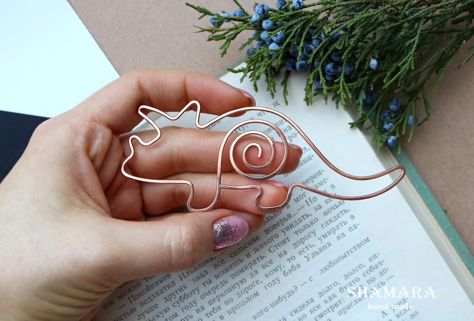 Personalized Metal Bookmark Wire Paperclip Dinosaur Book - Etsy