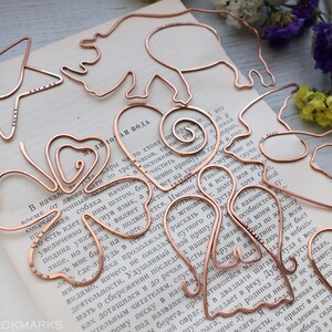 Personalized Wire Bookmark, Paperclip, Alpaca, Gift for Booklover, Clip ...